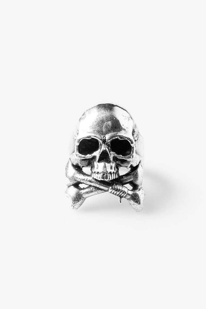 .925 SKULL & CROSSBONES RING | BLACK & OTHER