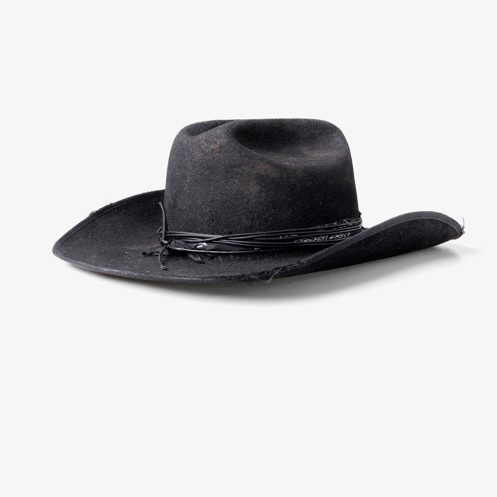 OUTLAW COWBOY HAT - HEAVY RELIC BLACK & OTHER