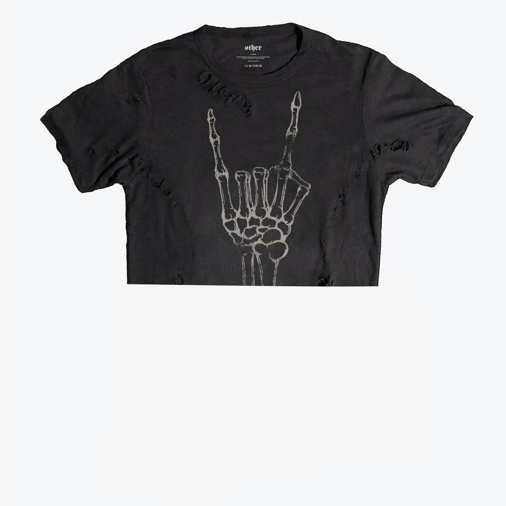 The Rock Cropped Thrasher Tee | Black & OTHER