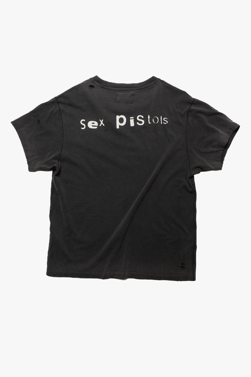 No Future Sex Pistols Vintage Tee Heavy Relic Black And Other